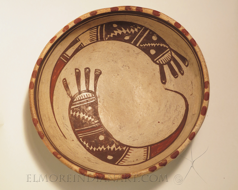 Nampeyo Pottery: Hopi Polacca Bowl by Nampeyo, c. 1890